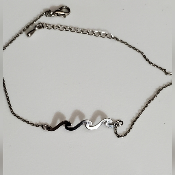 Jewelry | Wave Anklet Bracelet Silver Plated Stainless Ocean Summer ...